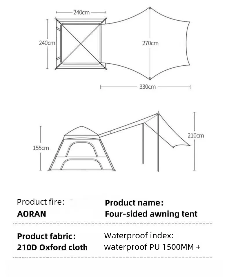 Outdoor Camping Awning Tent: Your Perfect Shelter